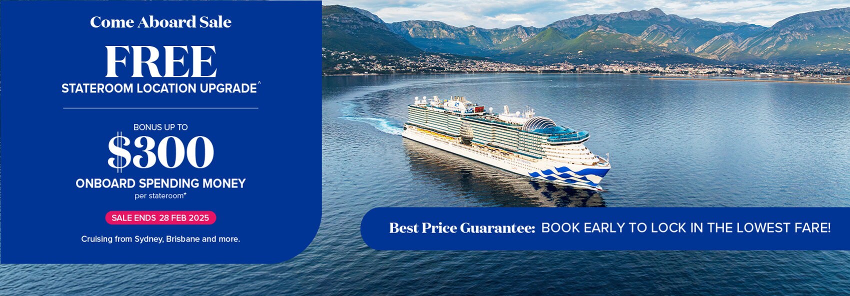 Stateroom Location Upgrade + Onboard Spending Money! - Princess Cruises