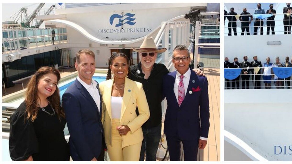 Discovery Princess Officially Named by TV Star Godparents - Princess ...