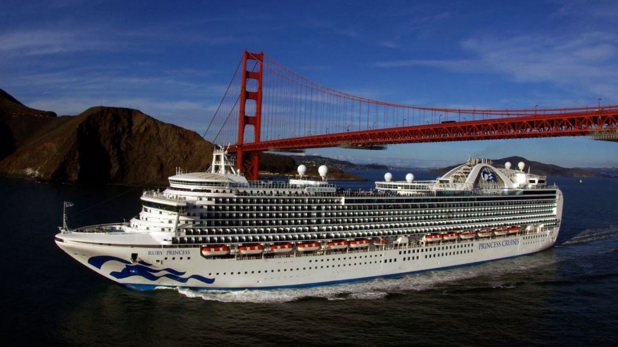 Hometown Cruise Ship Ruby Princess Debuts at Port of San Francisco for ...